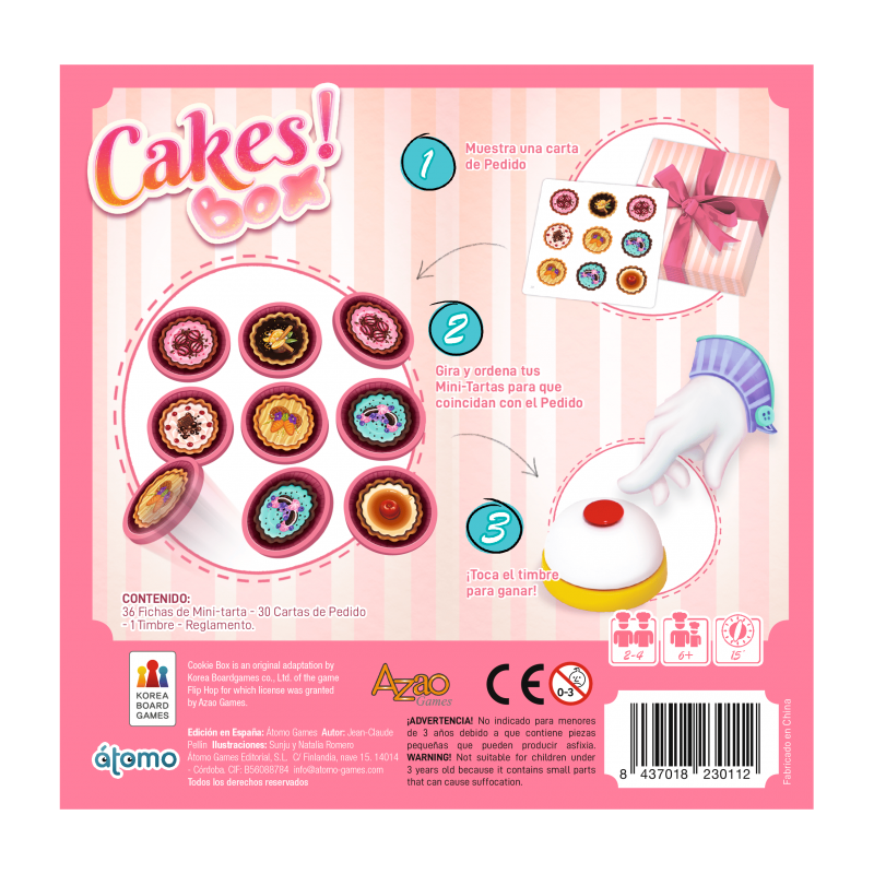 Comprar juego de mesa Cakes Box! de Átomo Games